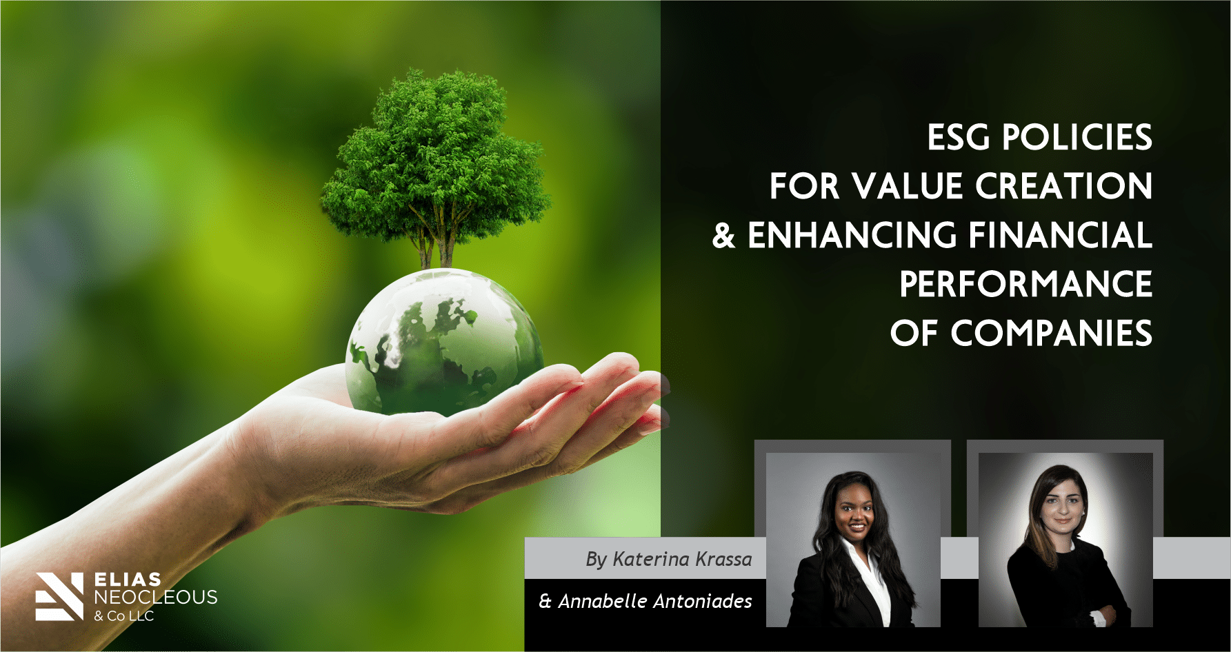 ESG policies for value creation and enhancing financial performance of companies - Elias ...